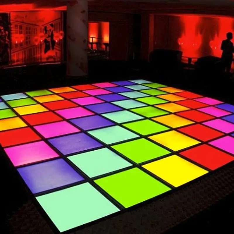 China Color Change LED Dance Tiles Light Game Interactive Floor Motion ...