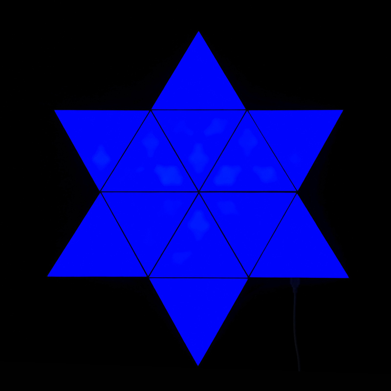 China DIY Triangle RF Remote Controlled Colorful Decoration Home Wall ...