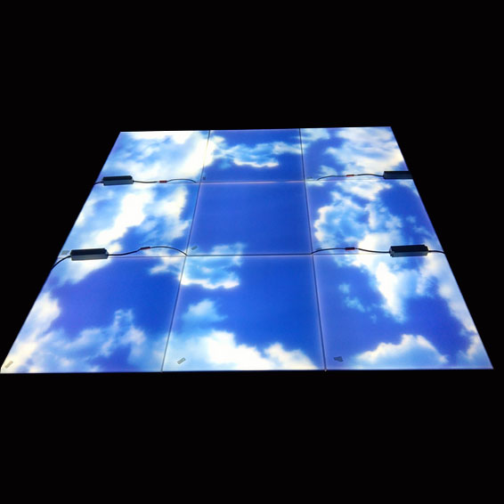 China 40W 60×60 Frameless Painting Blue Sky LED Ceiling Panel Light ...